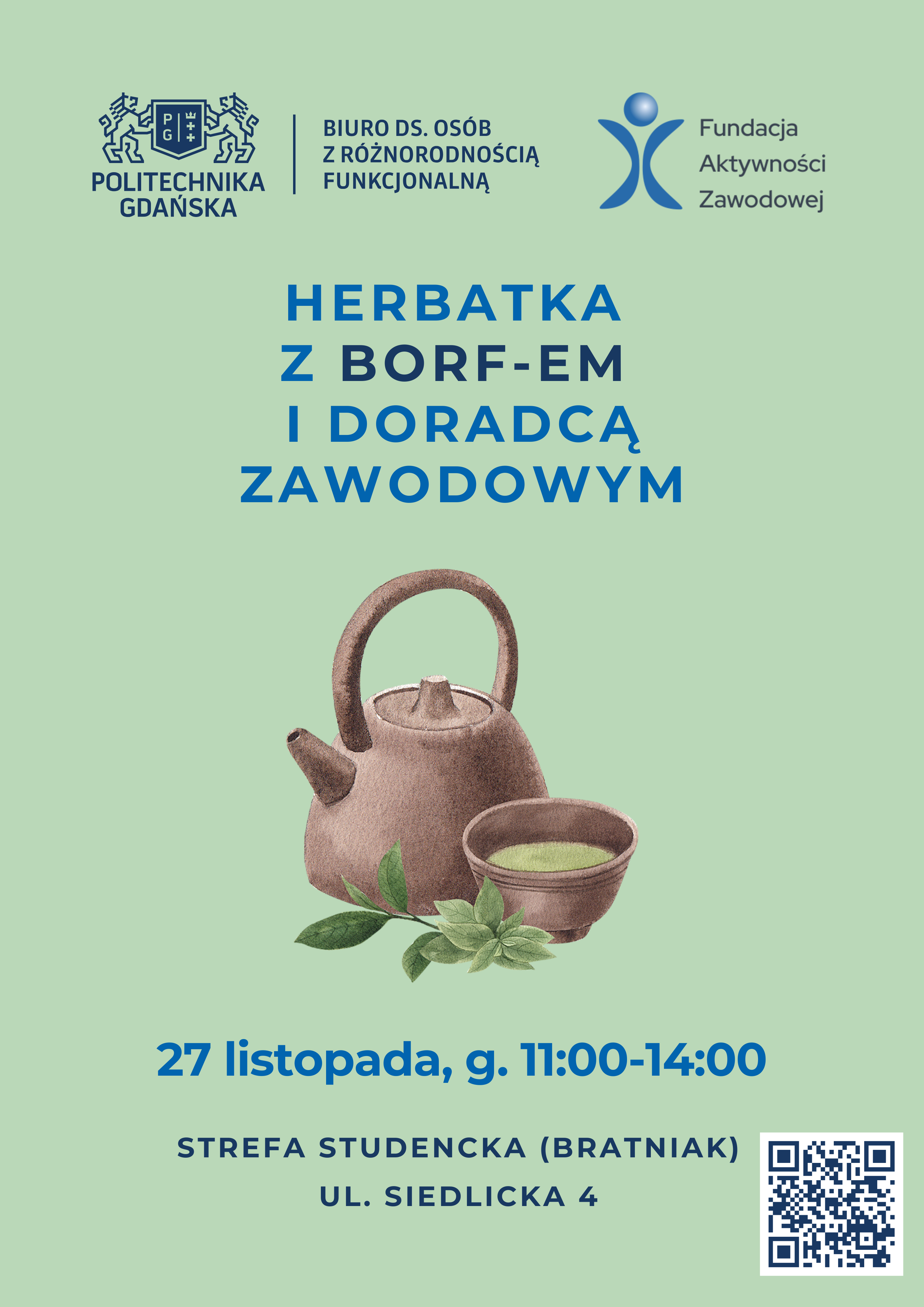 Herbatka z BORF-em i doradcą zawodowym | Politechnika Gdańska